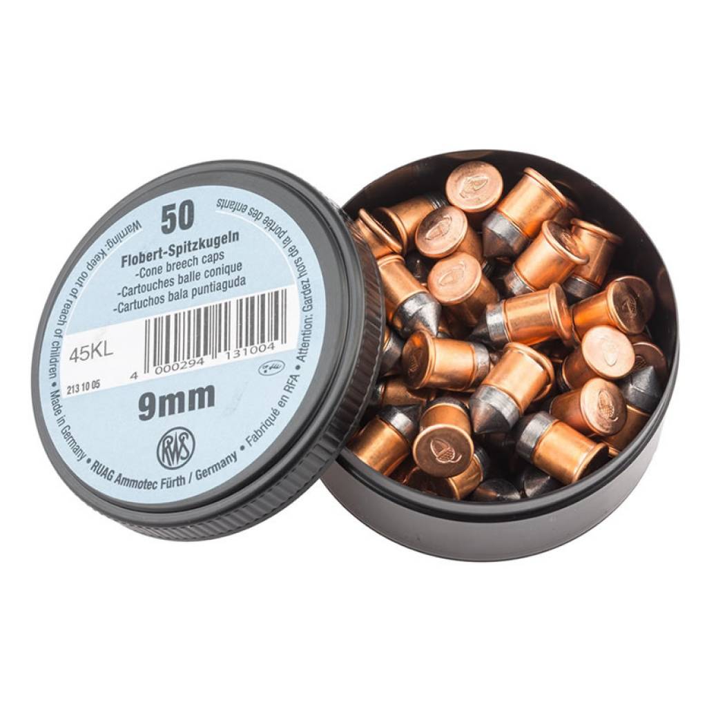 Munición para Armas Flobert 9mm Balas punta Cónica – Mundo Nautico