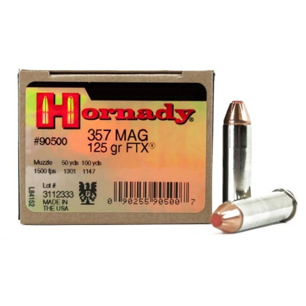 Bala Cal. .357 S&W Magnum Hornady FTX® Critical D ®. 125 gr – Mundo Nautico